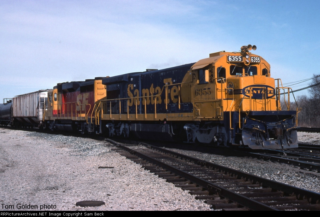 ATSF 6355 and 2748